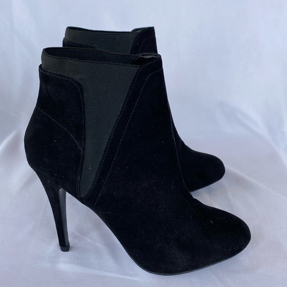 Aldo | Shoes | Aldo Black Suede High Heel Boots | Poshmark